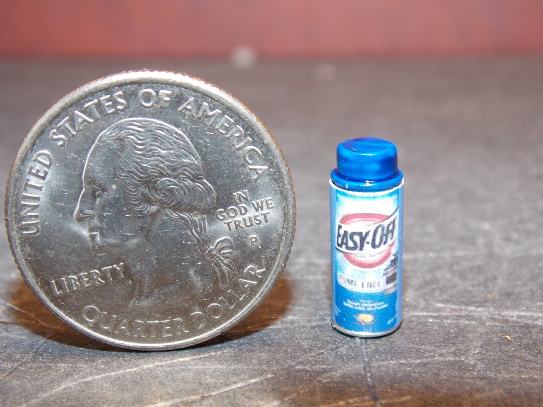 Dollhouse Miniature Easy Oven Cleaner Spray Can 1:12 One Inch Scale ...