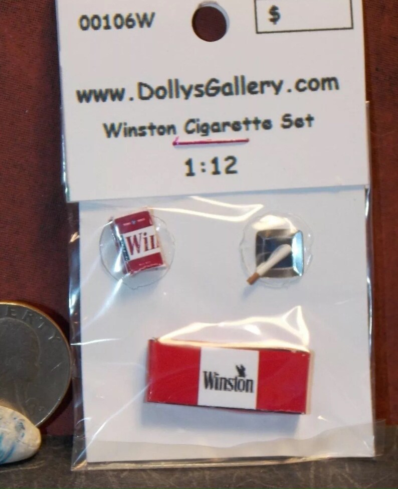Dollhouse Miniature Cigarette Carton 1:12 Scale Cigarettes W2 D159 ...