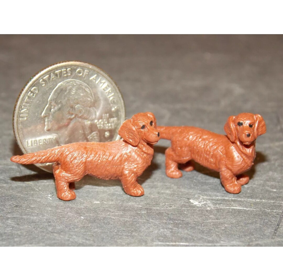 Dollhouse Miniature Dog Puppies Animals 124 1:12 5/8 in Tall B25 Dollys ...