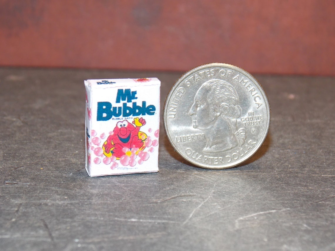 Dollhouse Miniature Mr. Bubble Bath Box 1:12 One Inch Scale - Etsy