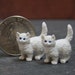 Dollhouse Miniature Cat Kittens Set 3/4 Inch Tall 1:12 One Inch Scale ...