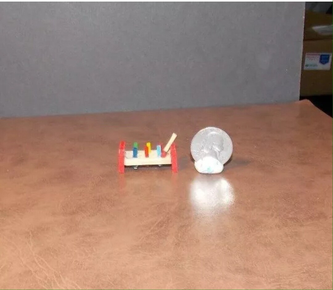 Dollhouse Miniature Wooden Peg Toy 1:12 One Inch Scale D77 Dollys ...