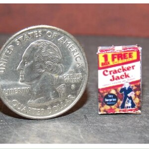 Dollhouse Miniature Cracker Jack Snack Food Box 1:12 Scale B203 Dollys ...