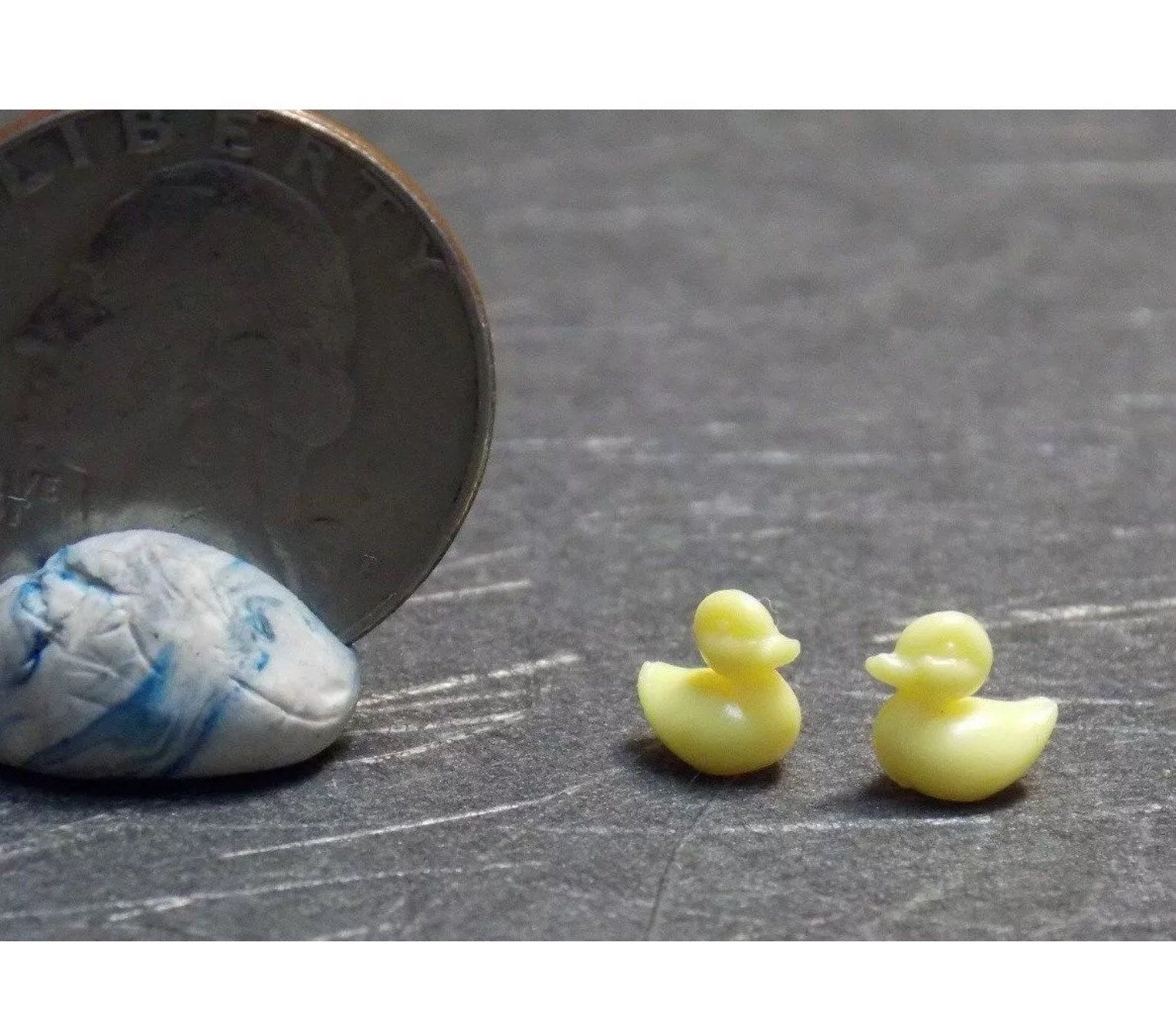 Dollhouse Miniature Rubber Ducky Set of 2 1:12 One Inch Scale B197 ...