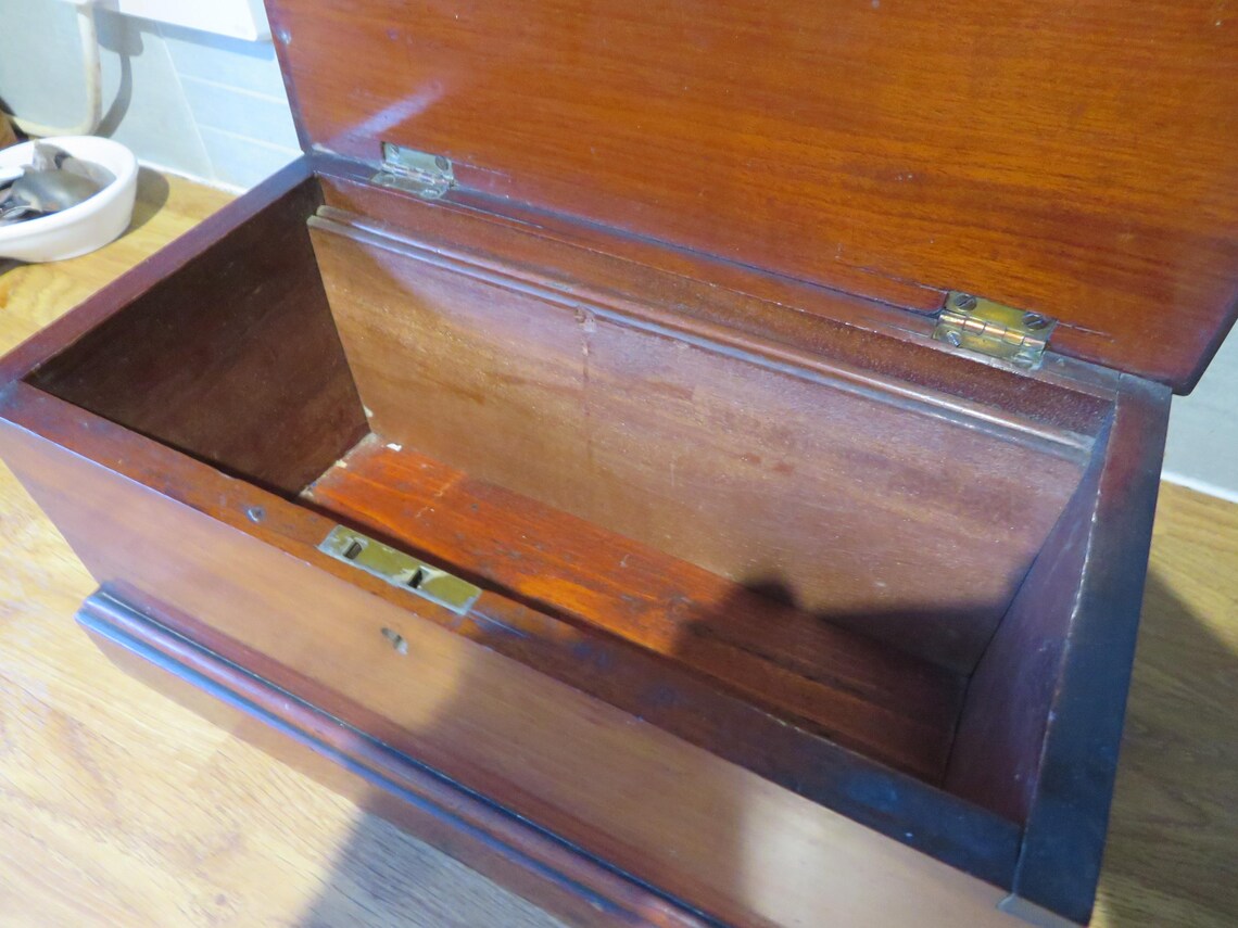 Antique Wooden Sarcophagus Style Box/caddy, A/f - Etsy