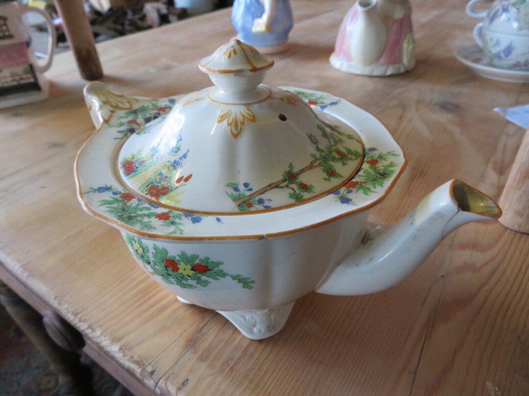 Vintage Arthur Meakin Teapot. Slight Damage. - Etsy UK