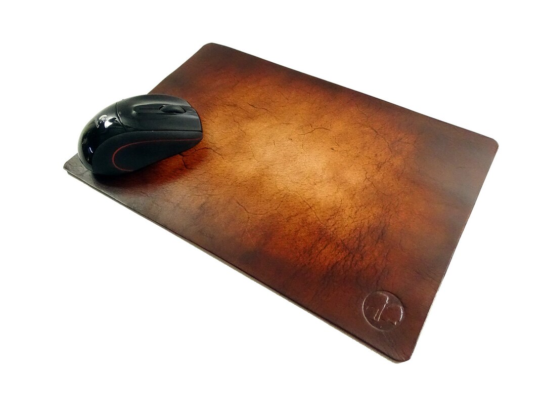 Vickys World Genuine Leather Mouse Pad Antique Maroon - Includes Free ...