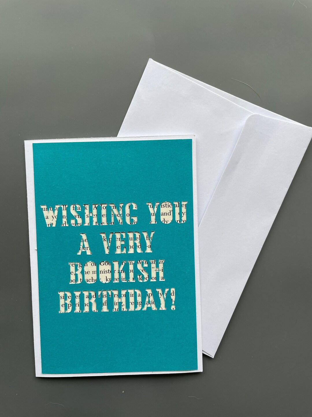 Bookish Birthday Card - Gift for Reader, Librarian, Writer, Teacher ...