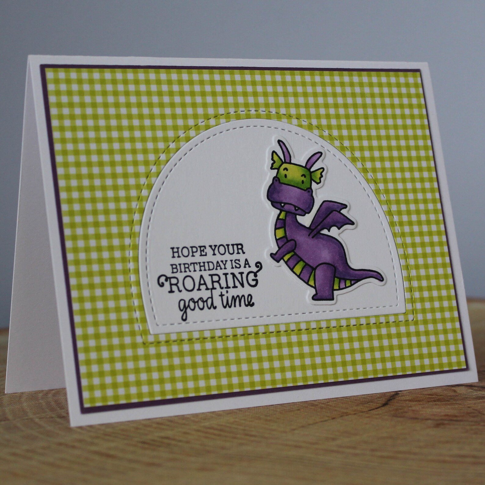 Dinosaur Birthday Card, Handmade Dinosaur Birthday Card, Child Birthday ...