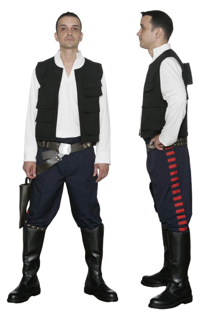 HAN SOLO COSTUME - A New Hope - Replica Quality - Jacket, Shirt + Pants ...