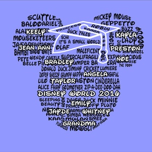 Graduation Mickey Personalized Family Trip Shirts - Etsy