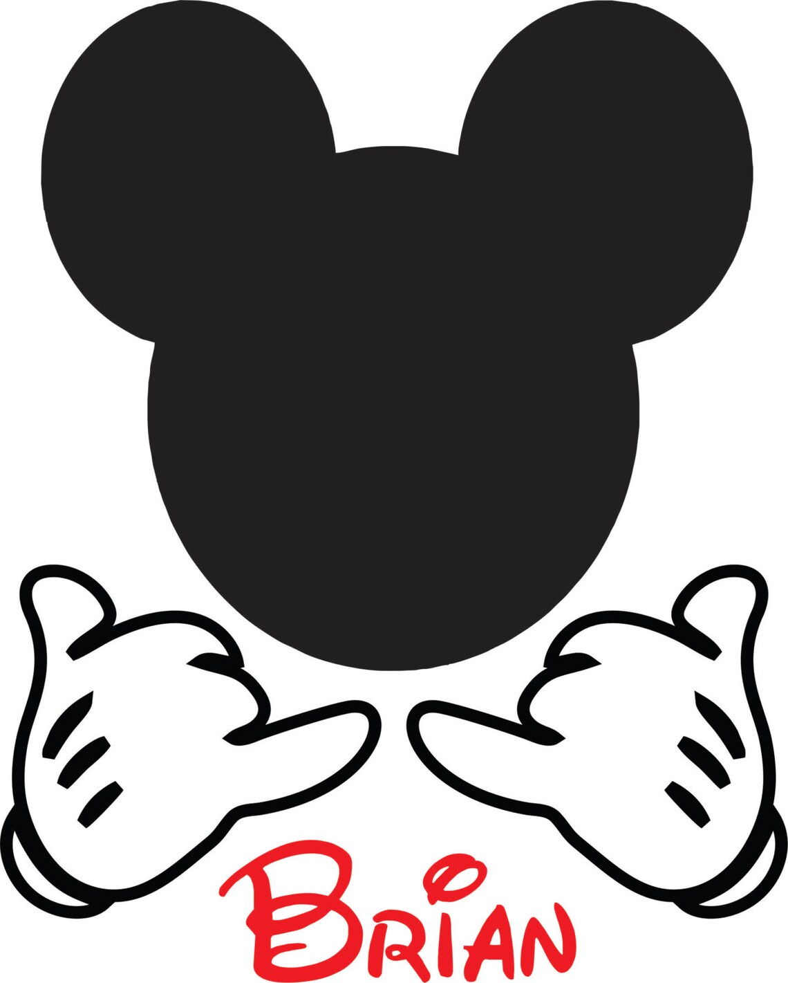 Mickey Shaka Shirt | Etsy