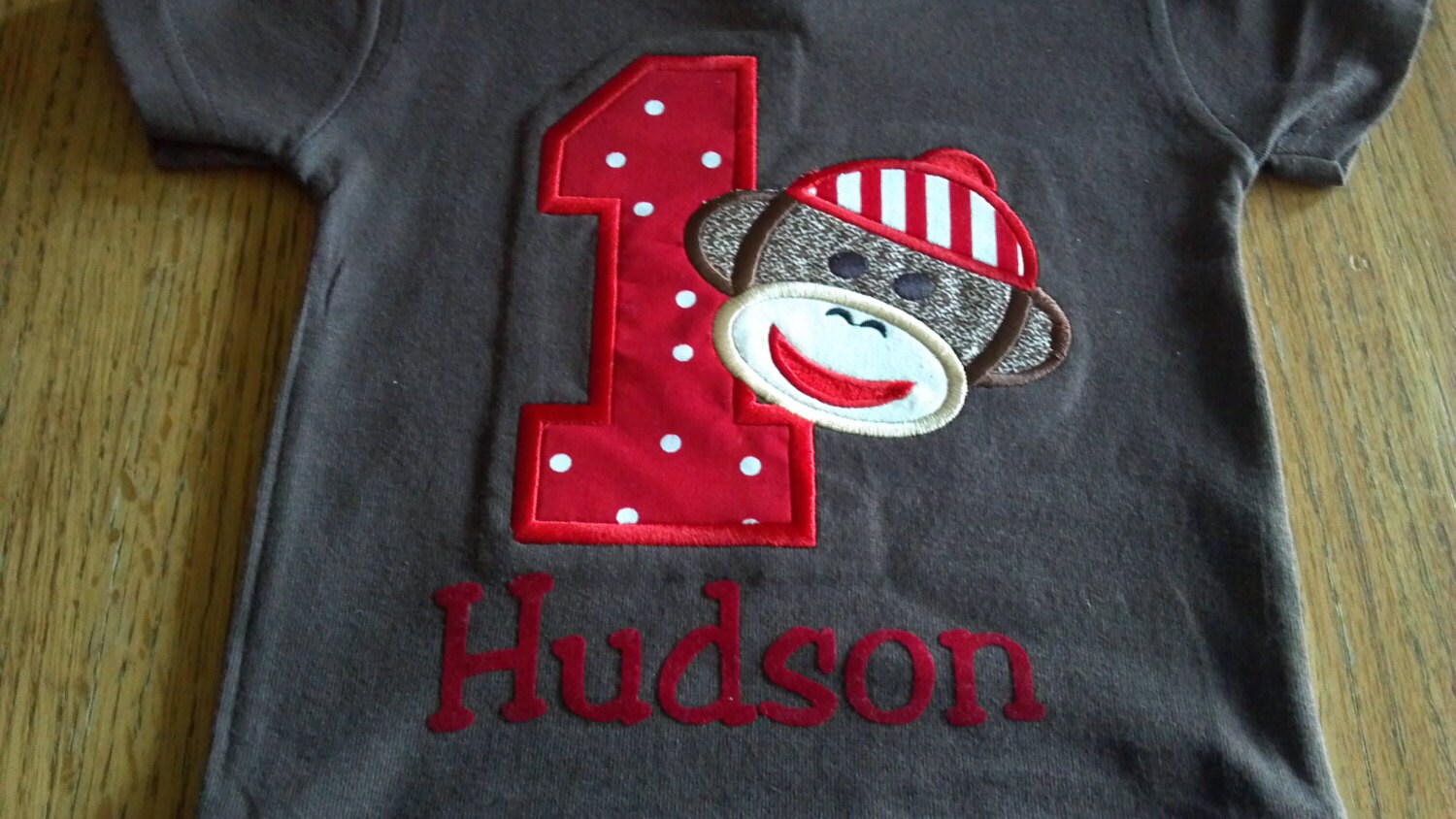 Sock Monkey Birthday T-shirt and Matching Bib | Etsy