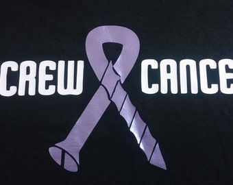 Screw Cancer Ribbon Svg - Etsy