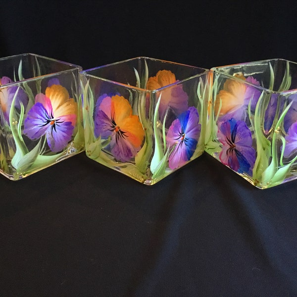 Glass Cube Vase - Etsy