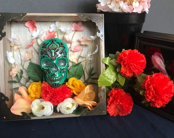 Shadow Box Dia De Los Muertos - Etsy