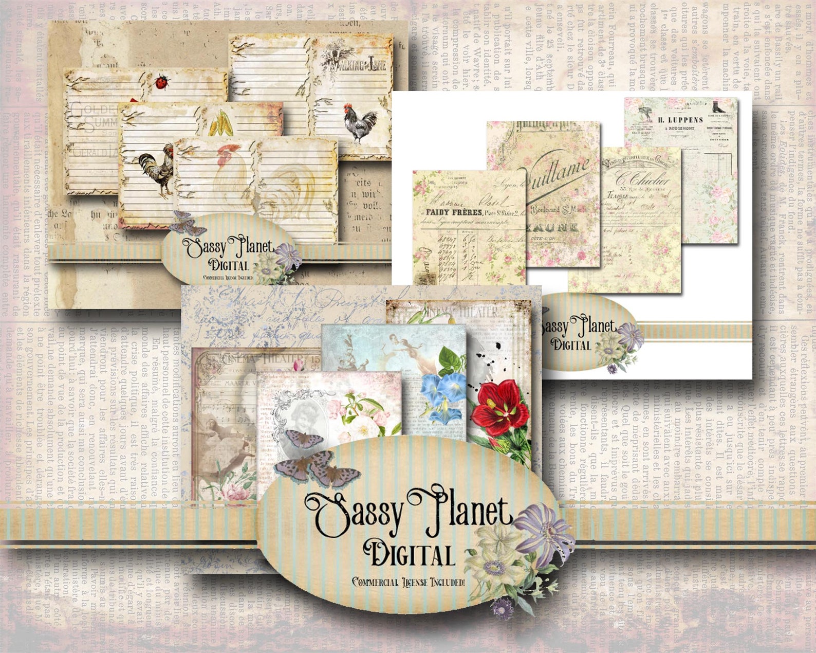 junk-journal-page-layouts-and-a-few-cards-85-pages-in-total-etsy-canada