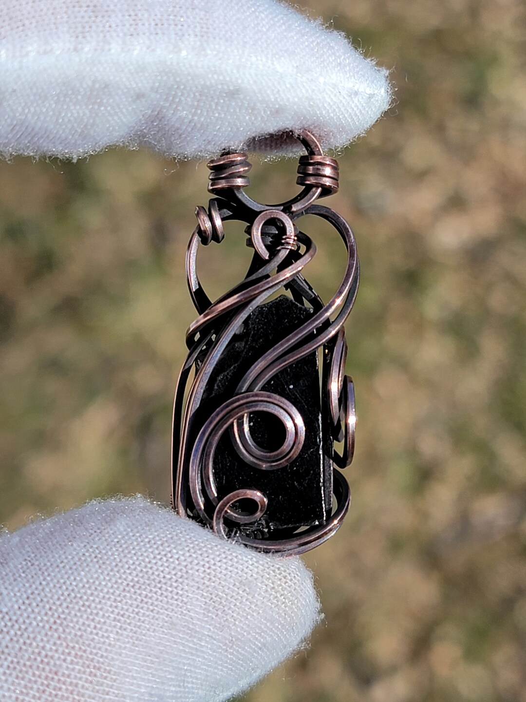 Elite Shungite 'tyet' Wire Wrap Pendant Shungite Necklace Jewelry - Etsy