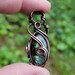 Apatite Necklace 'tyet' Wire Wrap Pendant Oxidized Copper Jewelry - Etsy