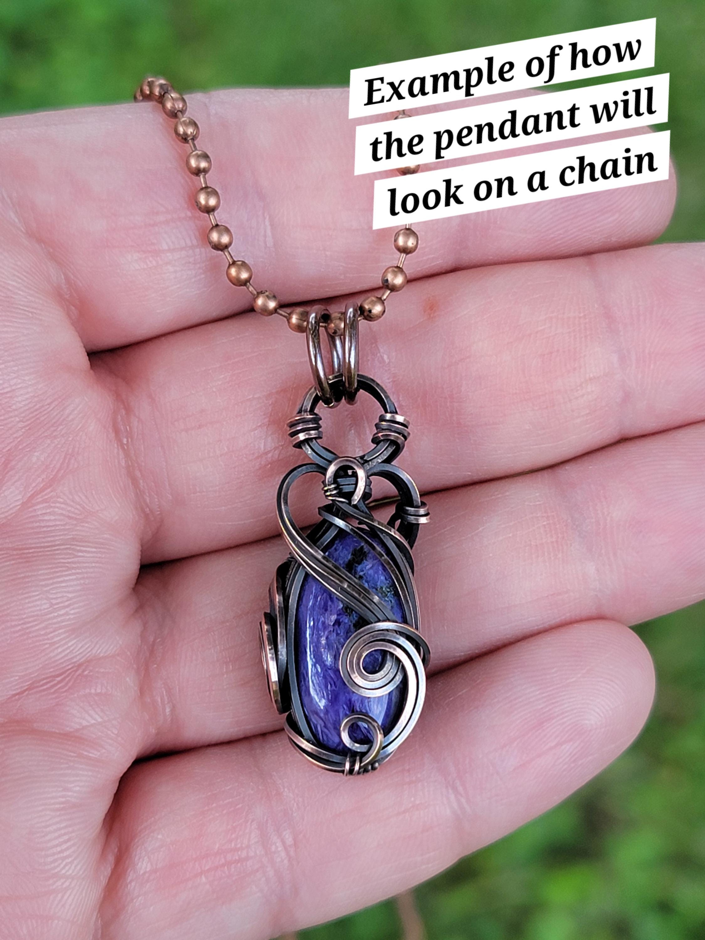 Rainbow Obsidian - 'tyet' - Wire Wrap Pendant - Oxidized Copper - Etsy