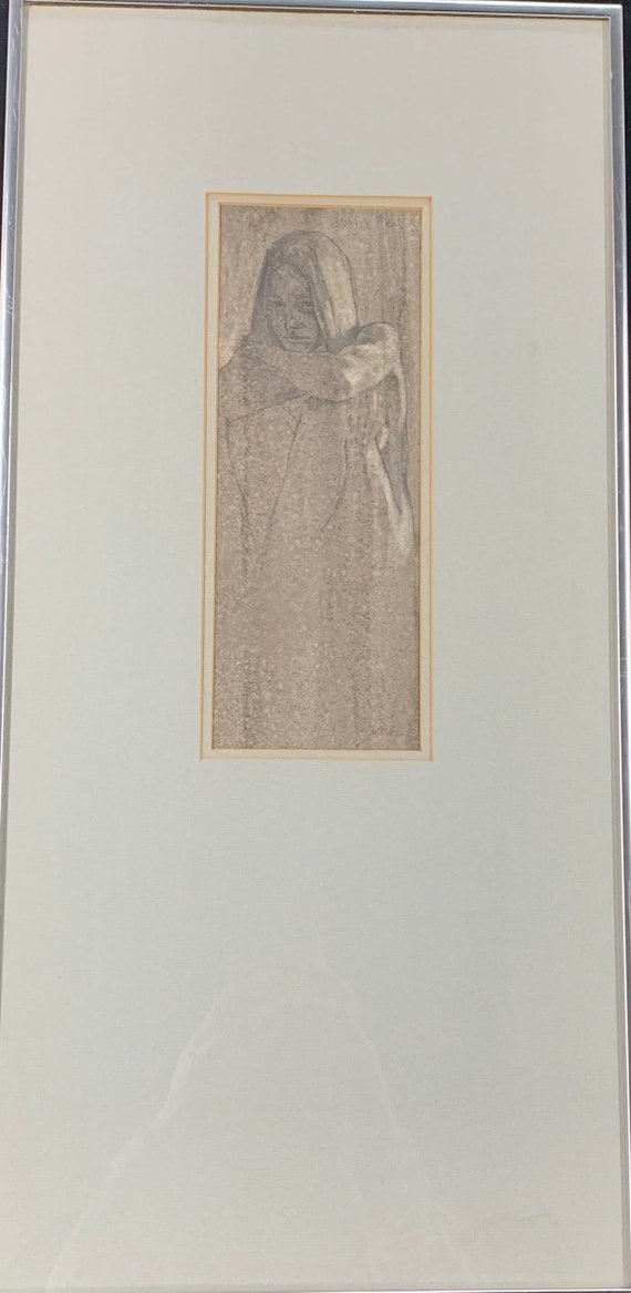 Mixed Media & Collage Stephen Endres Laura Original Framed Modernist ...