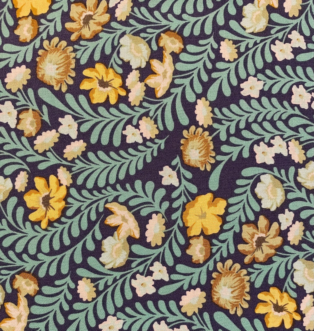 Rare - Tula Pink Eden - Wildflower - Sapphire - HALF YARD - Etsy