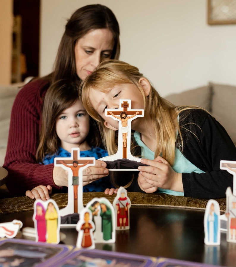 Stations of the Cross Pray and Play Set by Saintly Heart and - Etsy