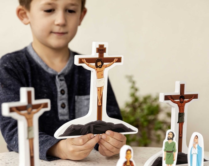 Stations of the Cross Pray and Play Set by Saintly Heart and Brother ...