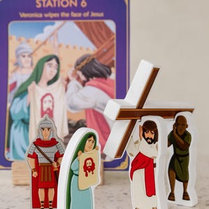 Stations of the Cross Pray and Play Set by Saintly Heart and Brother ...