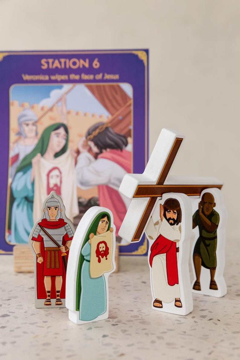 Stations of the Cross Playset, Brother Francis, Unbreakable Wooden Toy ...