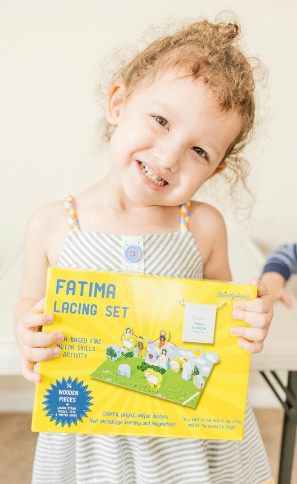 Fatima Lacing Set Fatima Puzzle Wooden Toy Montessori Work - Etsy