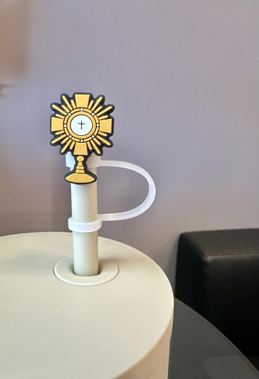 Catholic Monstrance Straw Topper, Food-grade Silicone (2-pack) - Etsy