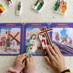 Stations of the Cross Pray and Play Set by Saintly Heart and Brother ...