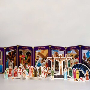 Stations of the Cross Pray and Play Set by Saintly Heart and Brother ...