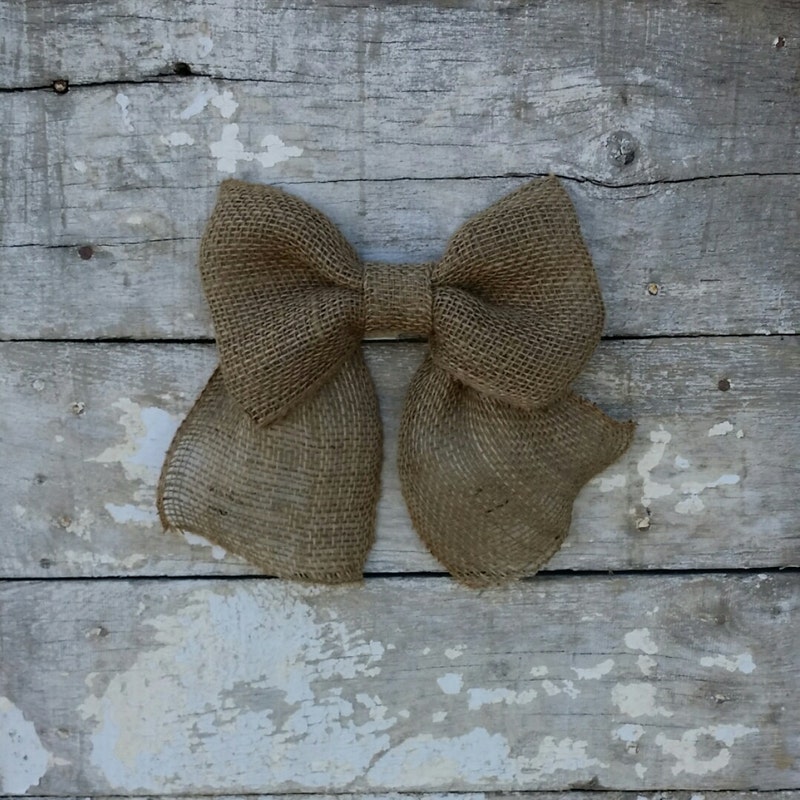 Burlap Bow - Etsy