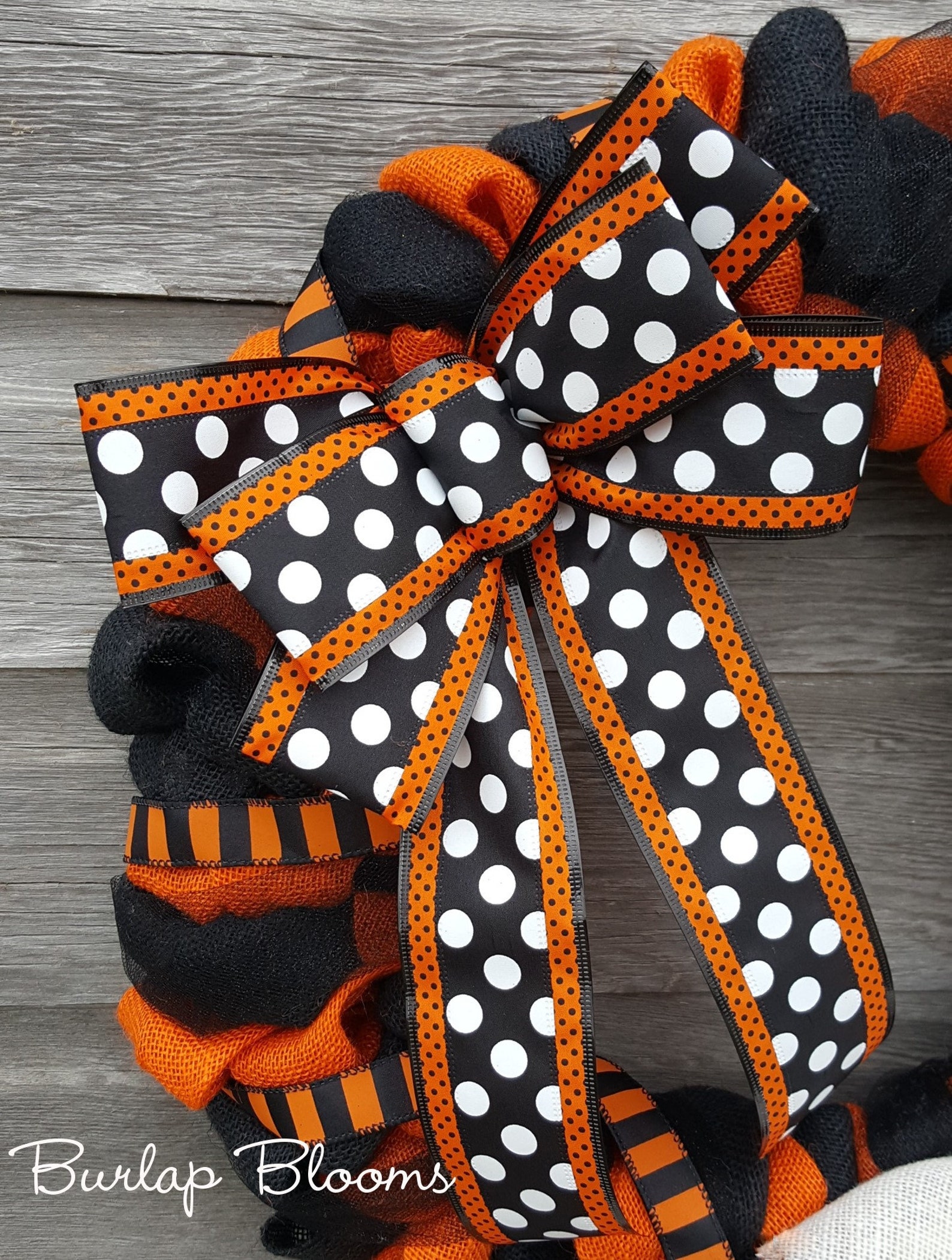 Burlap Halloween Wreath, Ghost Wreath, BOO Wreath, Fall Wreath, Autumn ...