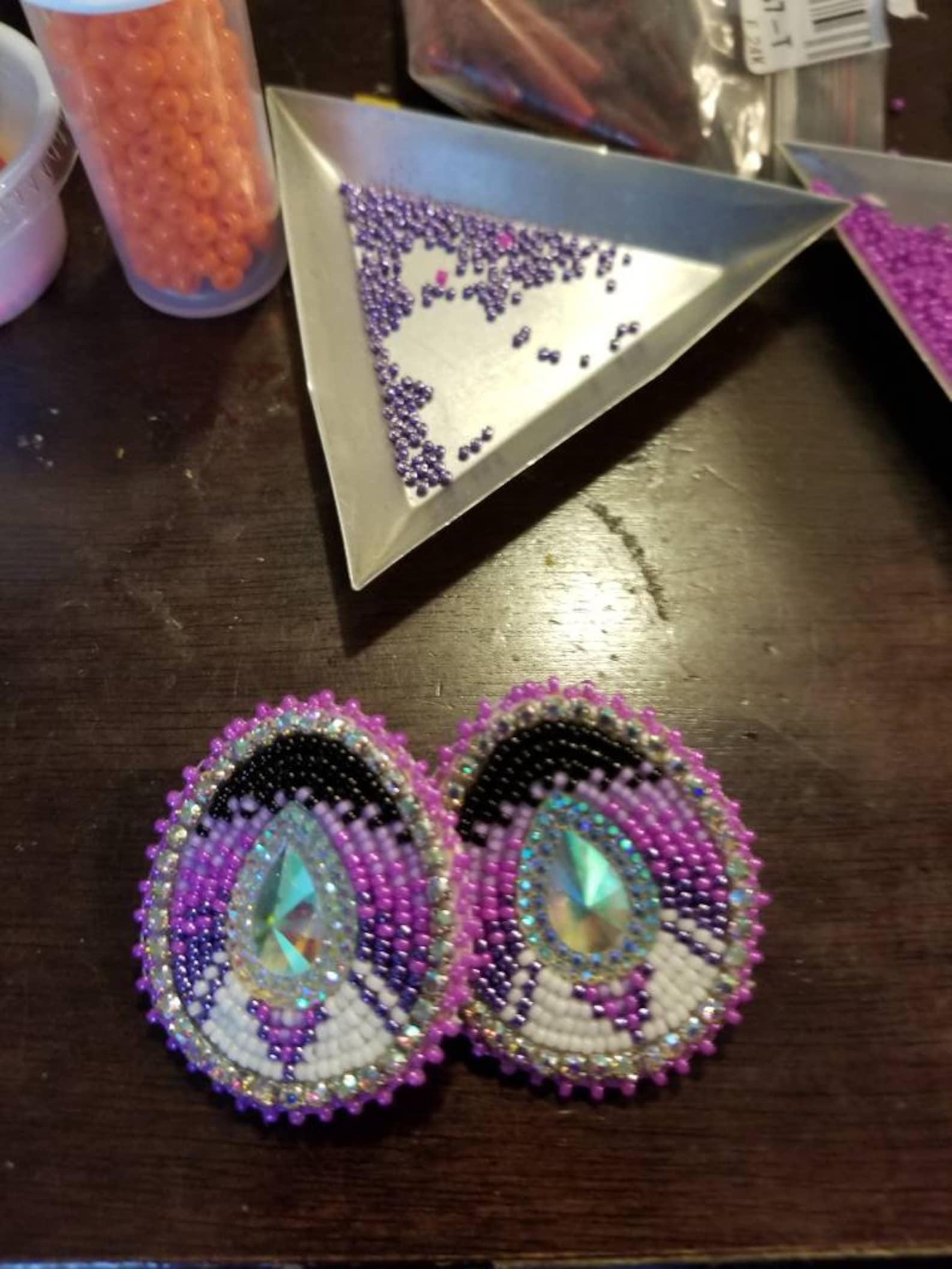 Purple Tear Drop - Etsy