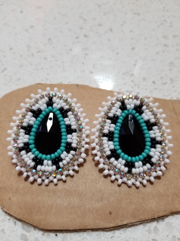 Beaded Earrings - Etsy