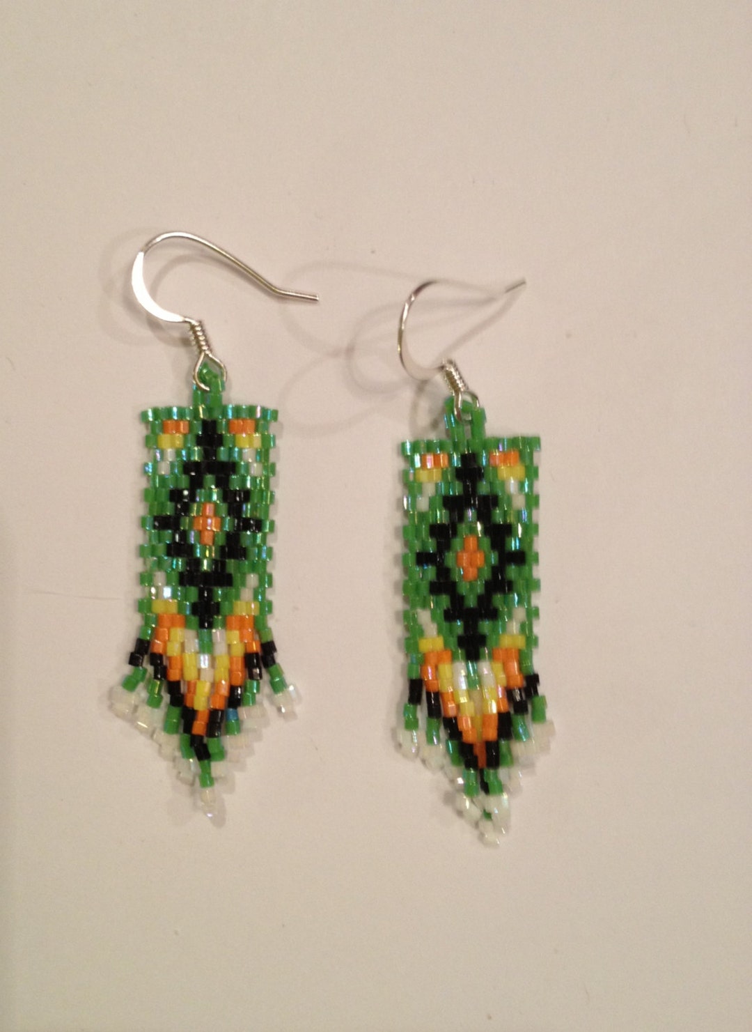 Beaded Earrings - Etsy