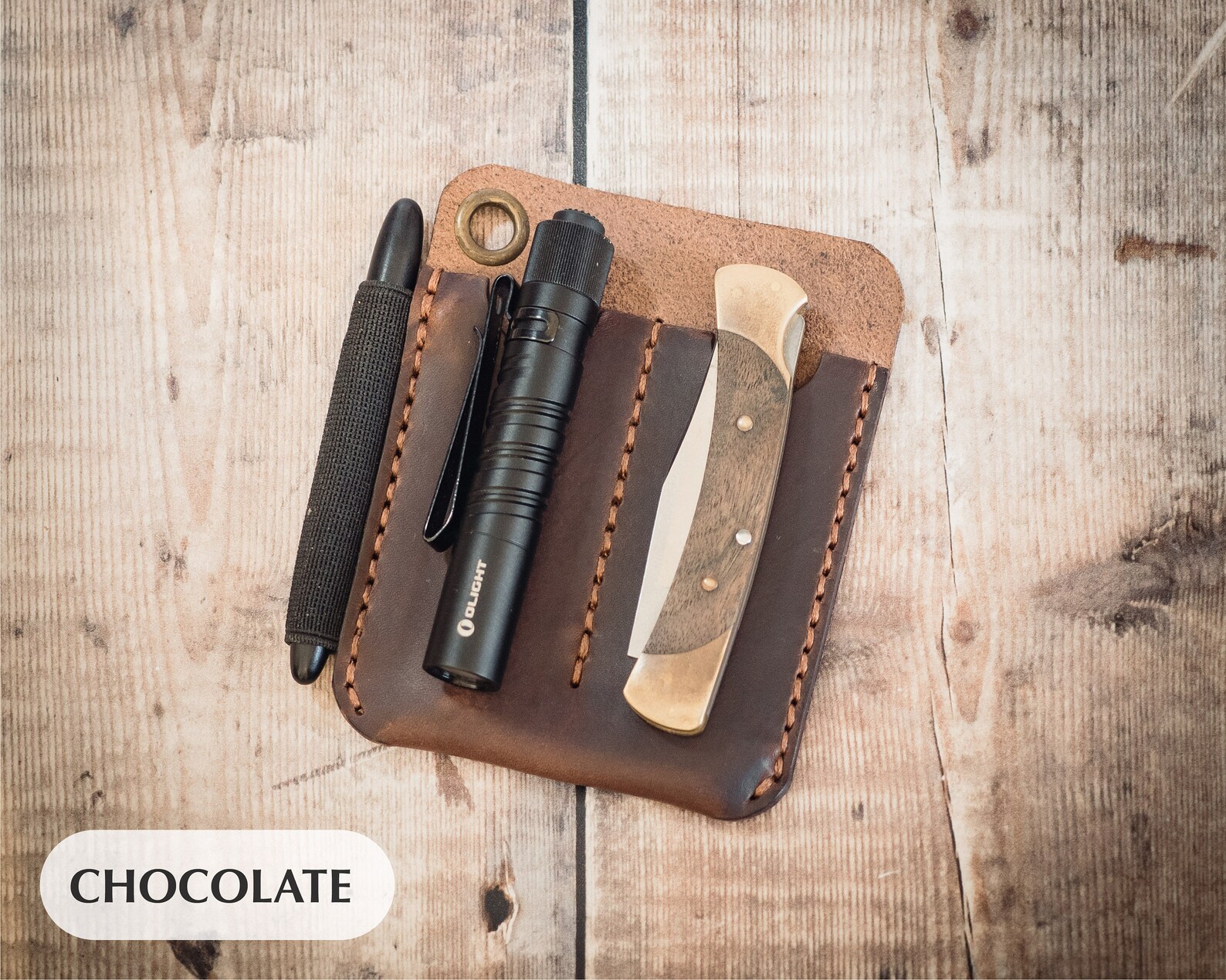 Leather EDC Pocket Slip EDC Pouch Pocket Organizer Everyday | Etsy UK