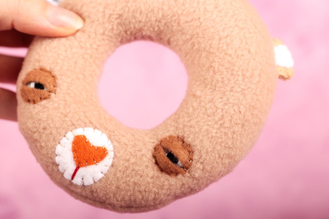 Donut Hazelnut-teddy-donut Handmade Toy Stuffed Toy Children Sweets ...