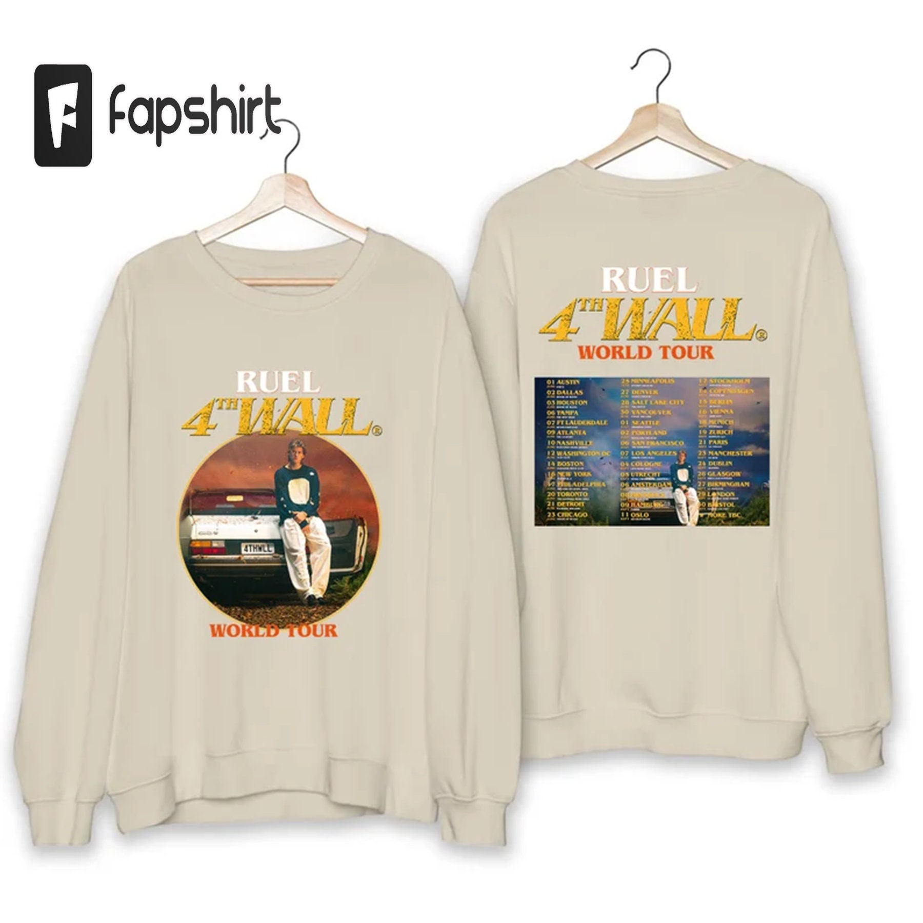 Ruel 4th Wall World Tour 2023 Shirt, Ruel Fan Shirt, Ruel 2023 Concert ...