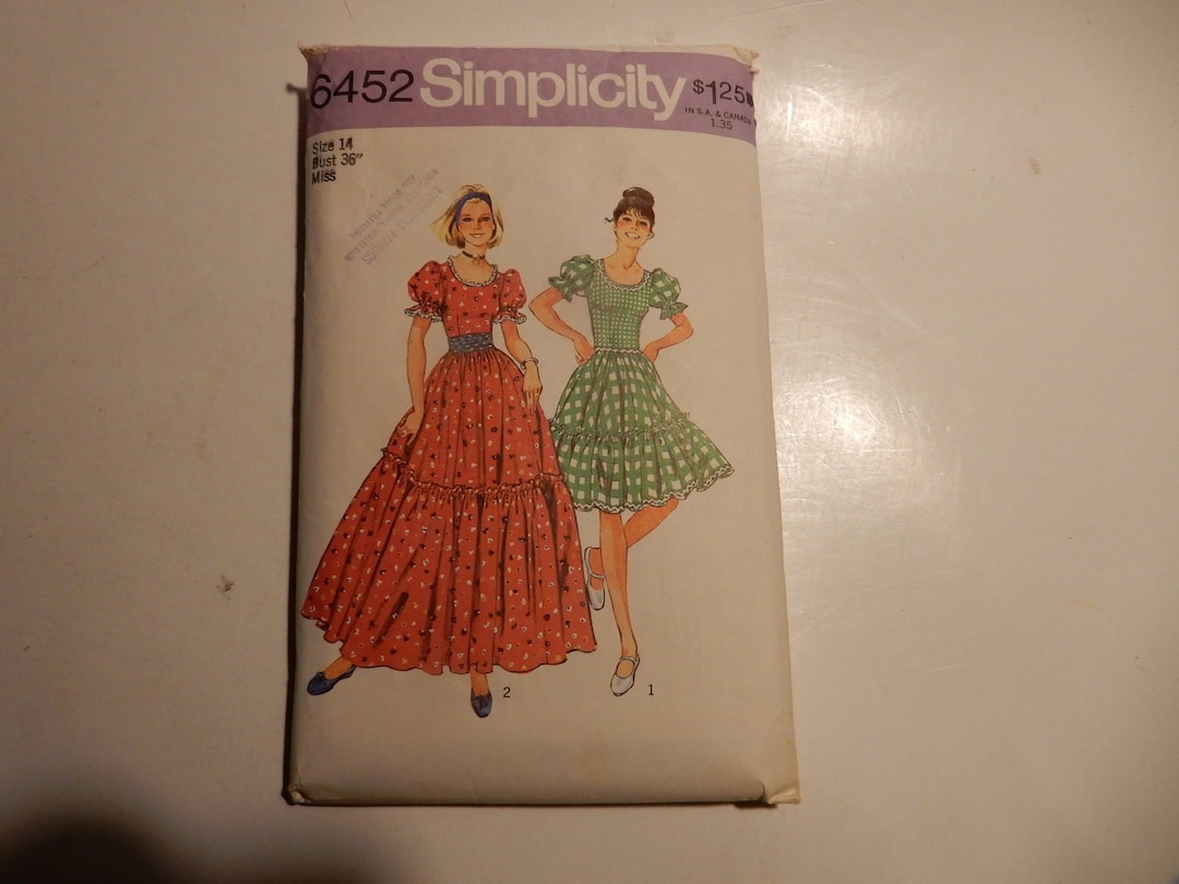 Simplicity 6452 Square Dance Dress Pattern - Etsy