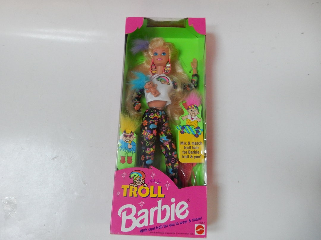 Troll Barbie, Blonde Blue Eyes, 1992 - Etsy