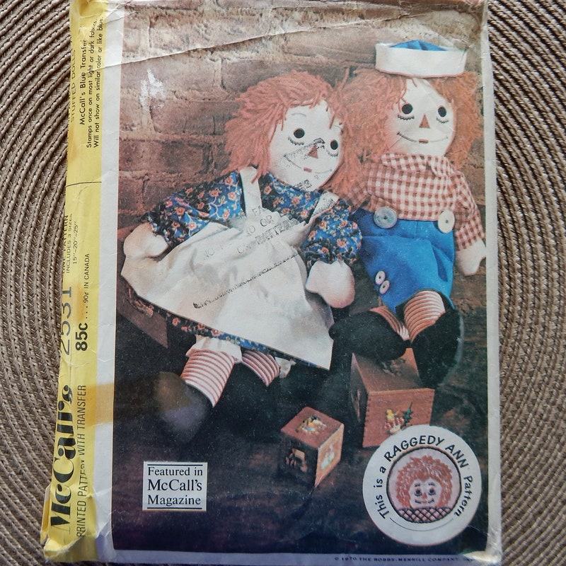 Raggedy Doll Pattern - Etsy