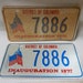 1973 Inauguration License Plate Set and Envelope, Rare - Etsy