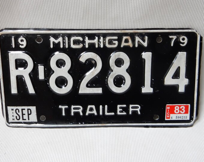 1979 Michigan Trailer License Plate - Etsy