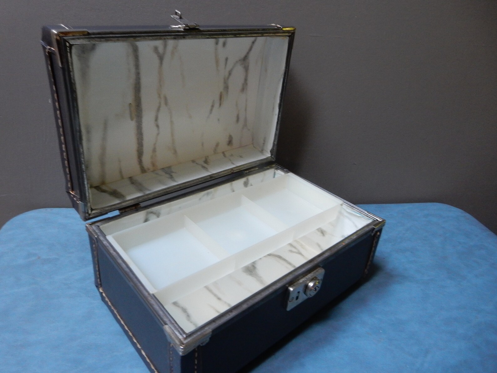 Dark Gray Cosmetic Suitcase - Etsy