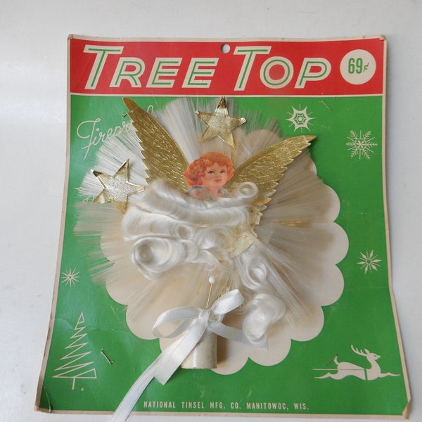 Spun Glass Angel Tree Topper - Etsy