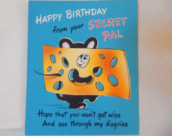 Secret Pal Birthday Card Vintage Norcross - Etsy